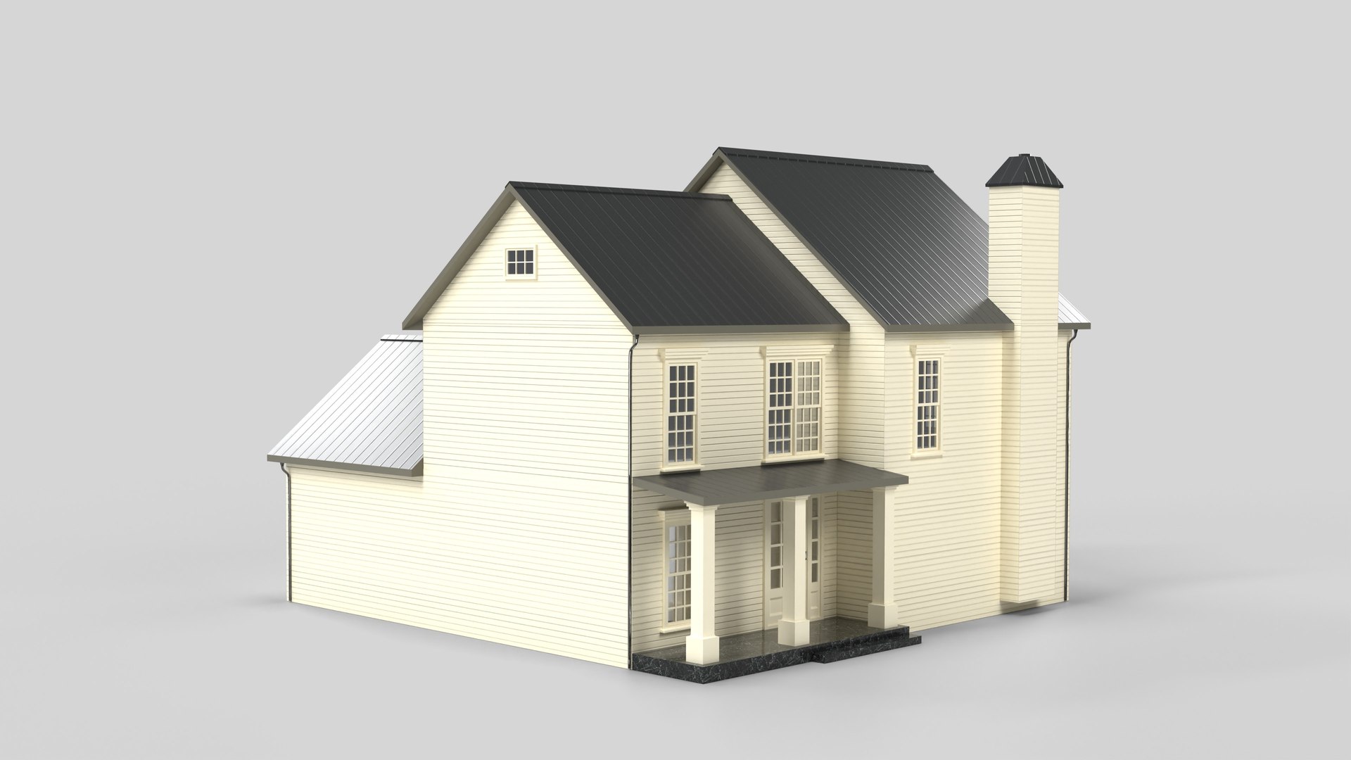 Neighborhood House 09T5 3D Model - TurboSquid 2214415
