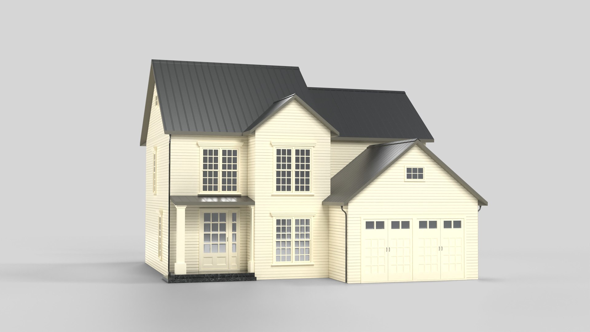 Neighborhood House 09T5 3D Model - TurboSquid 2214415