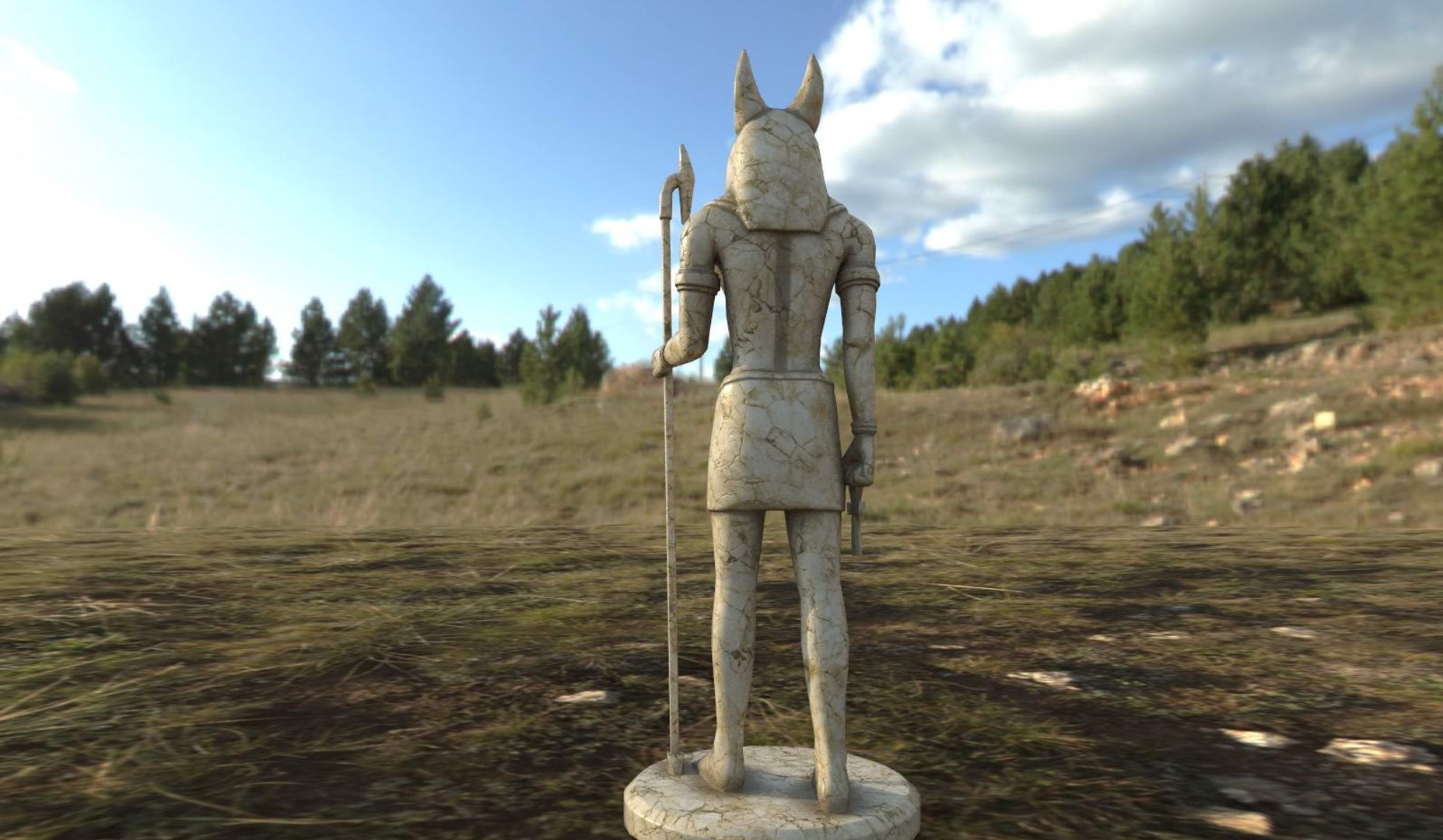 anubis 3d max