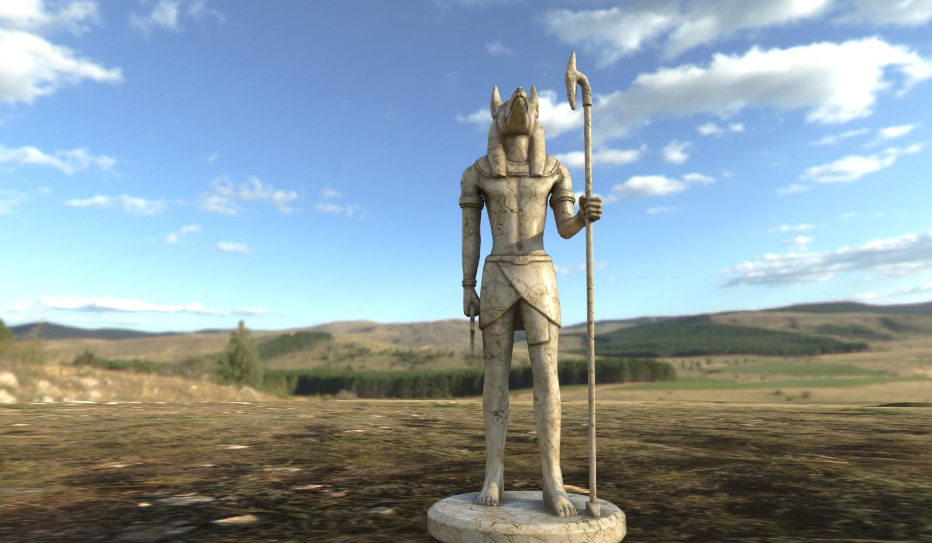 anubis 3d max