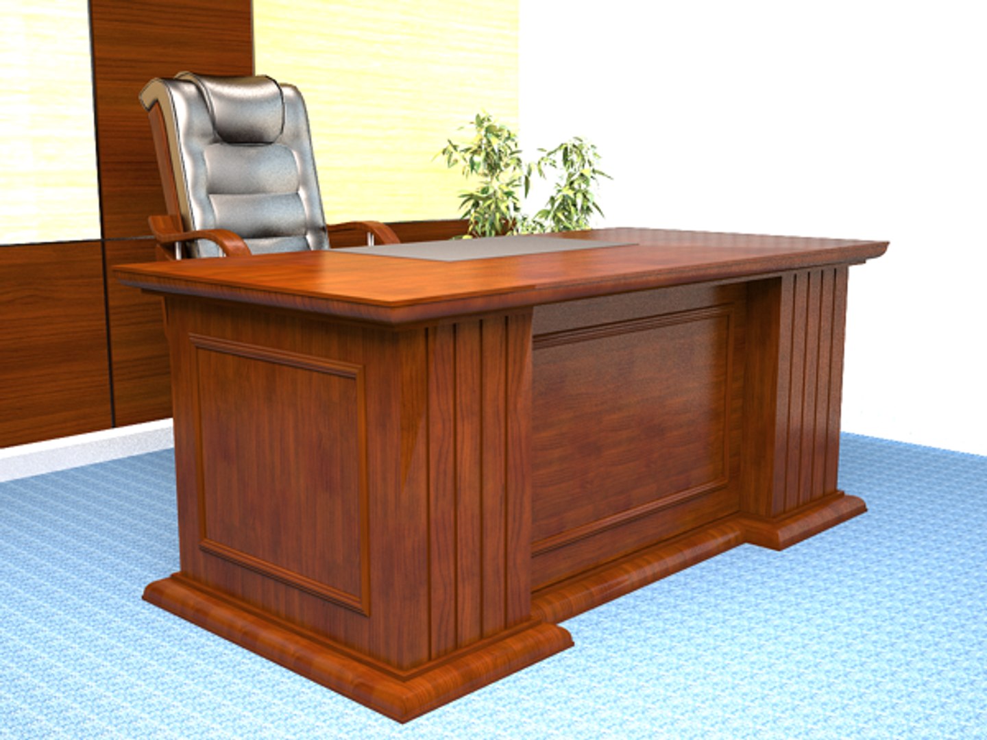 3d classic desk model