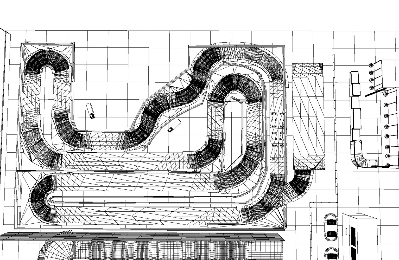 Indoor Tracks 3D Model - TurboSquid 1501855