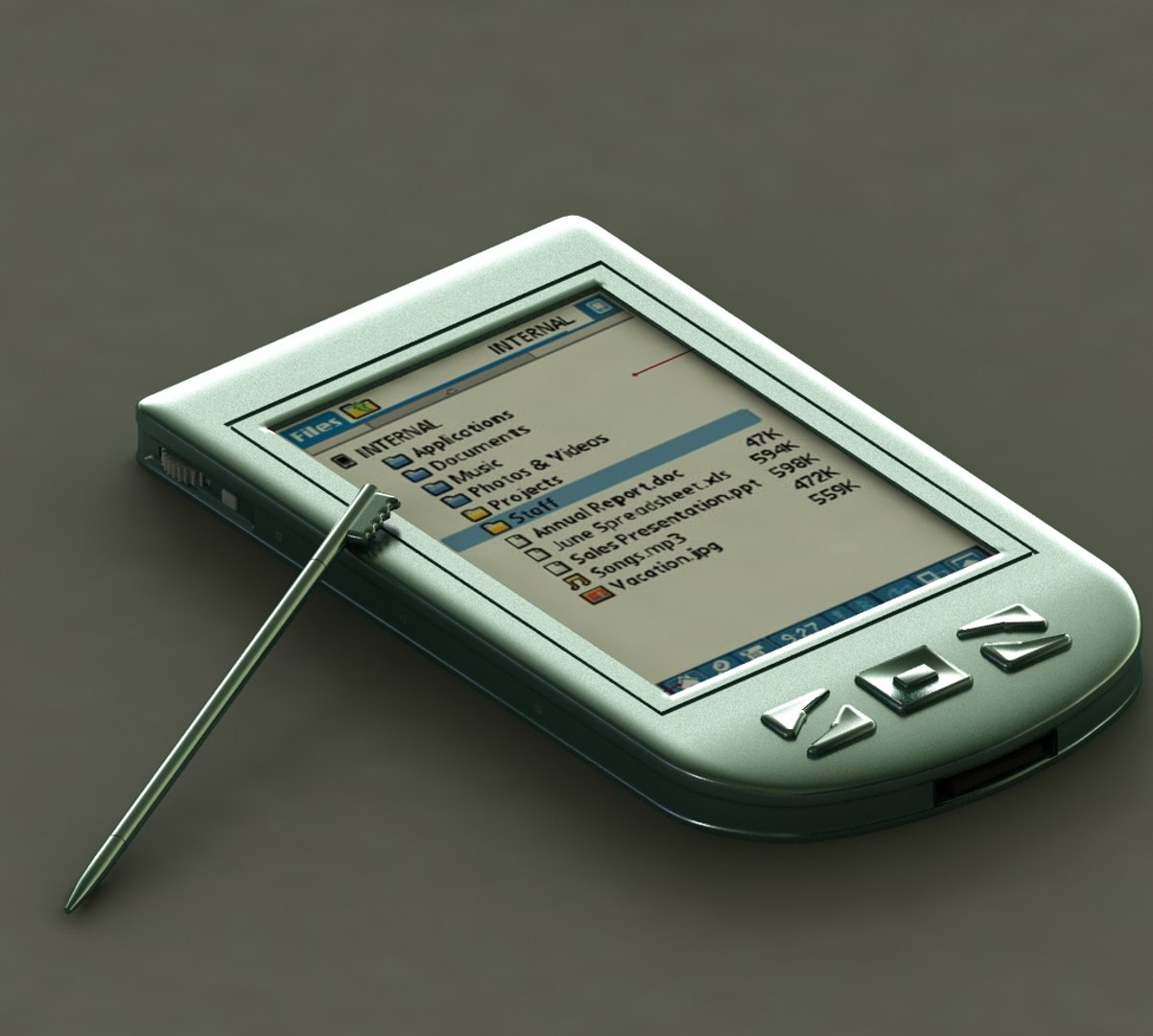 3d Model Sony Pda