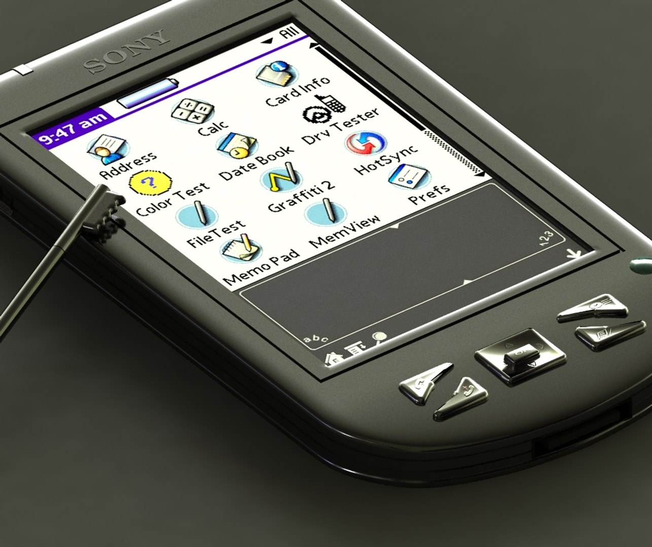 3d Model Sony Pda