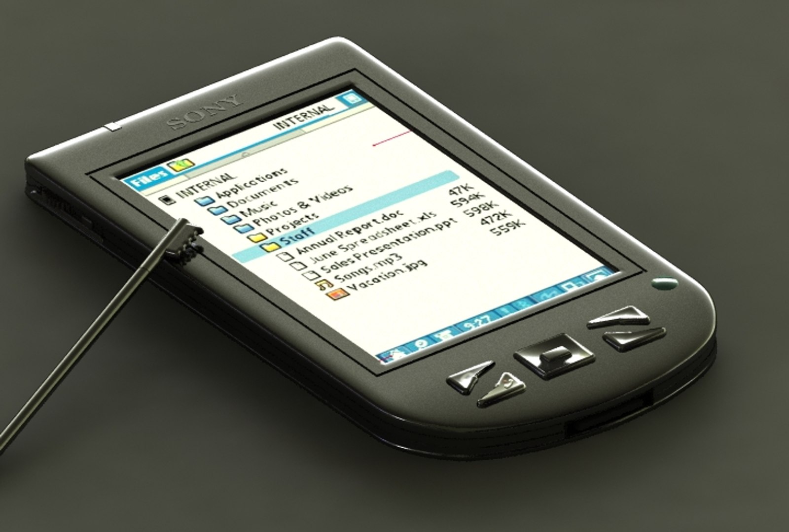 3d Model Sony Pda