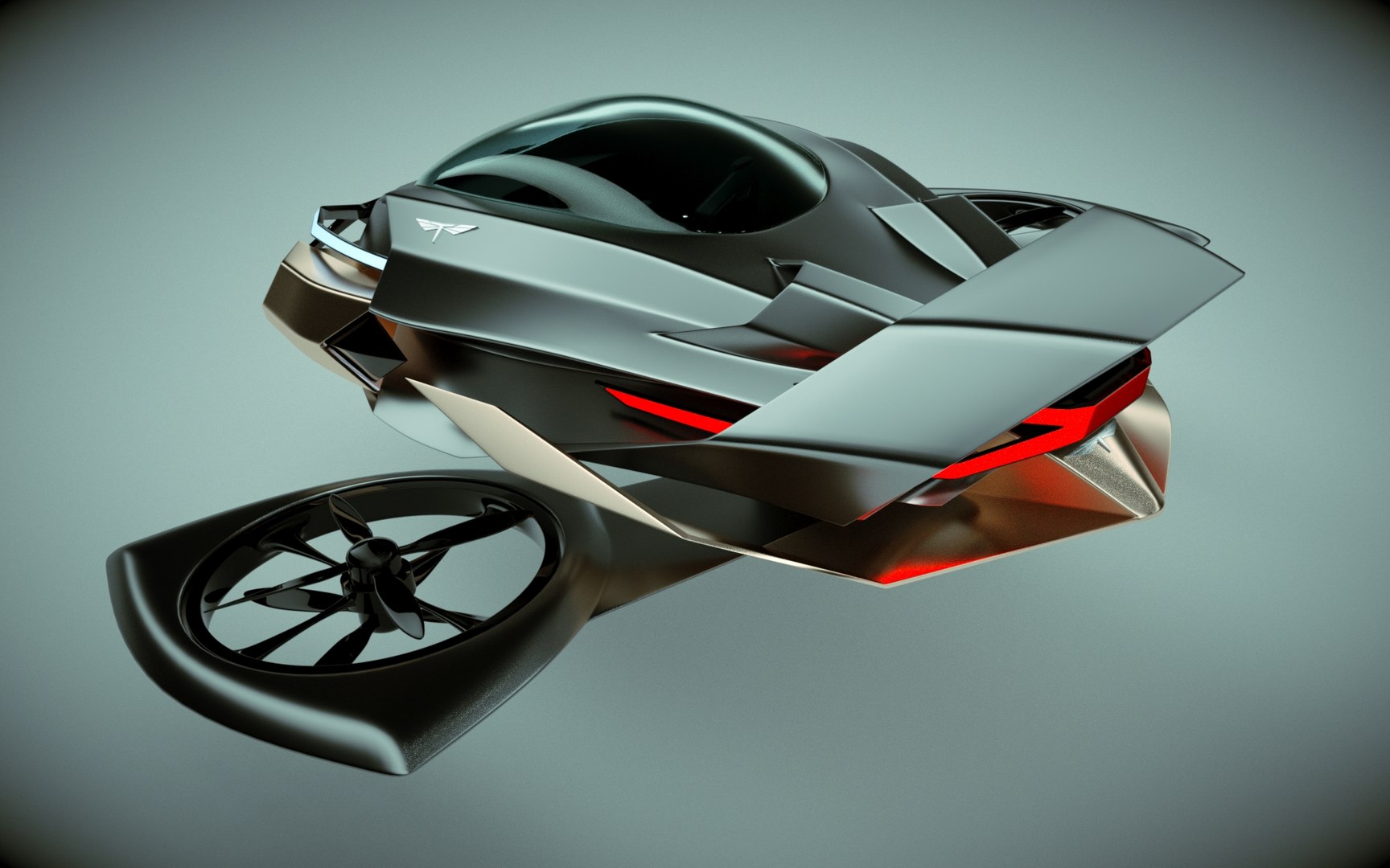 Car Copter 3D Model - TurboSquid 1303199