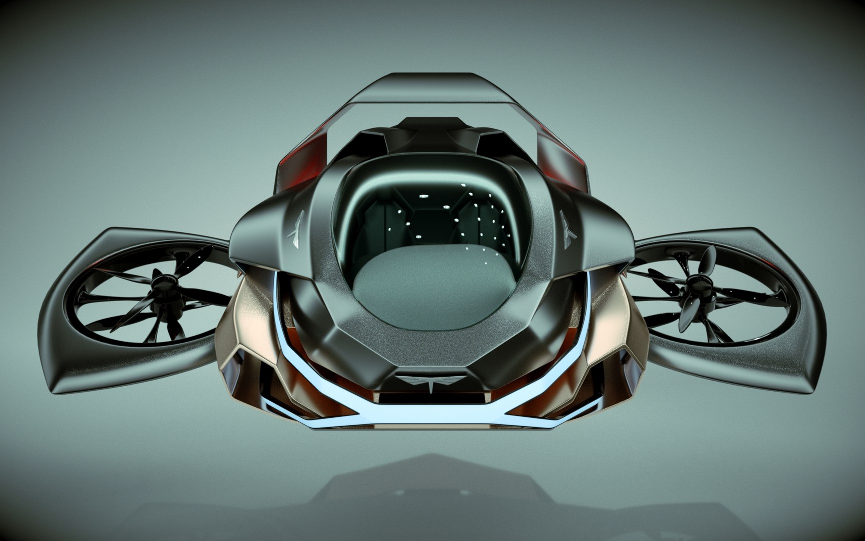 Car Copter 3D Model - TurboSquid 1303199