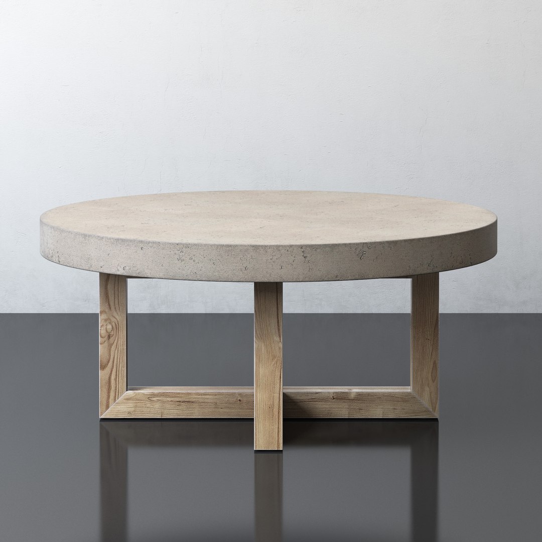 3D Model Heston Round Coffee Table - TurboSquid 2017061