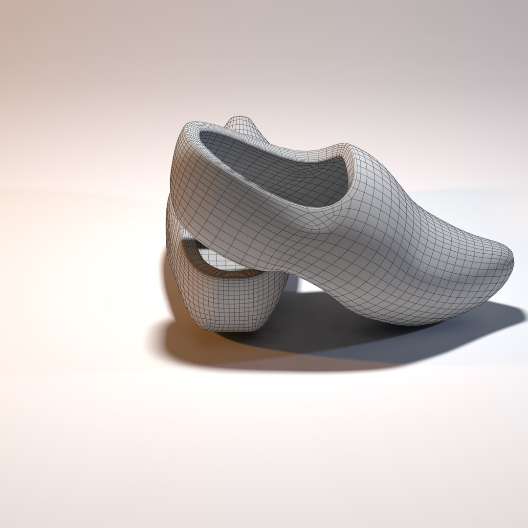 Wooden Shoes 3d Max