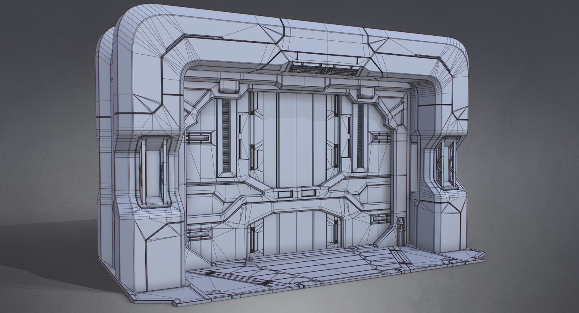 Sci-fi Gate Pbr Model - TurboSquid 1401747