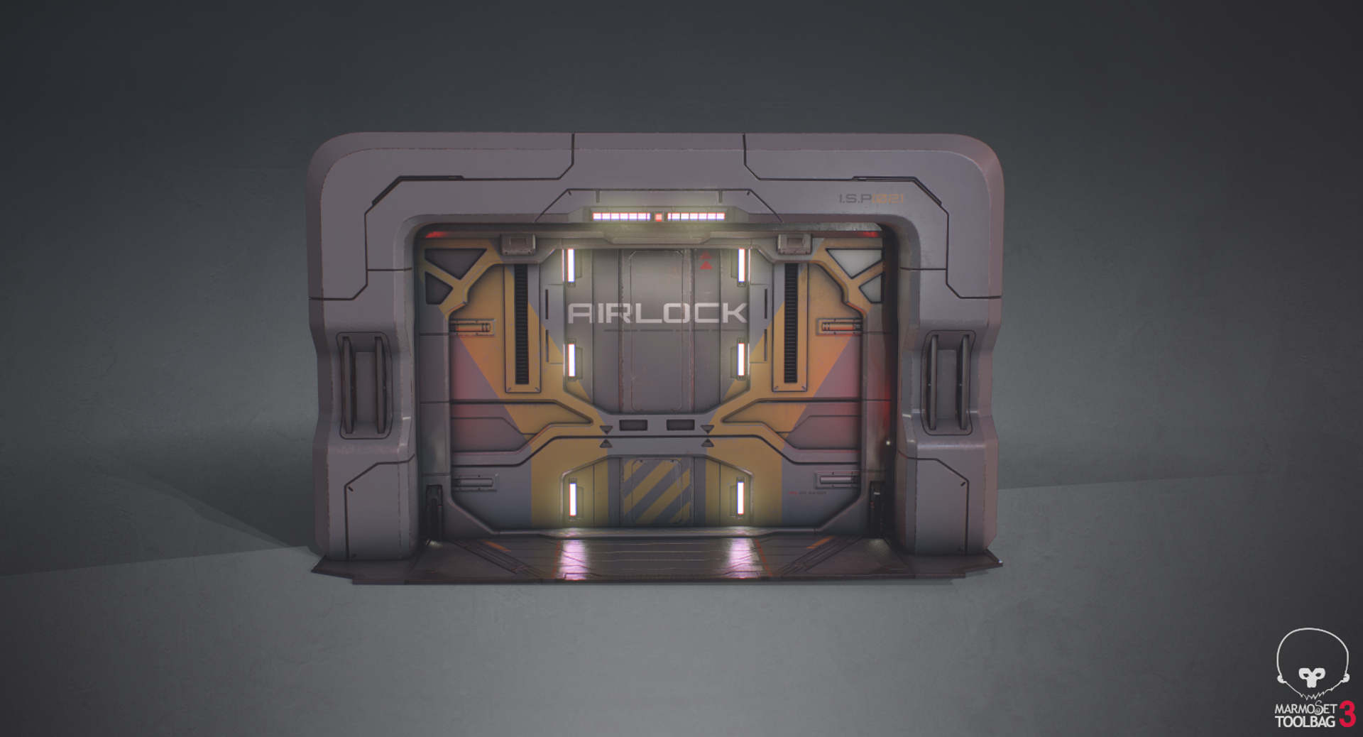 Sci-fi Gate Pbr Model - TurboSquid 1401747