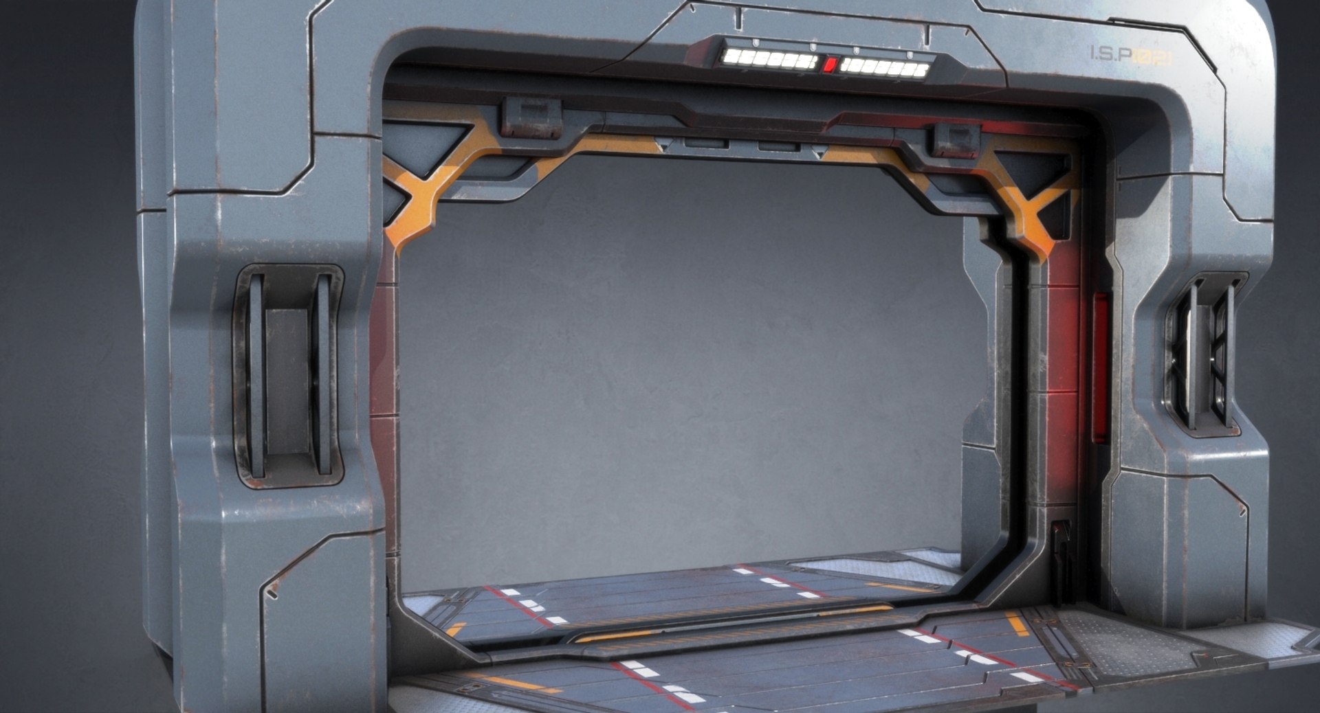 Sci-fi Gate Pbr Model - TurboSquid 1401747