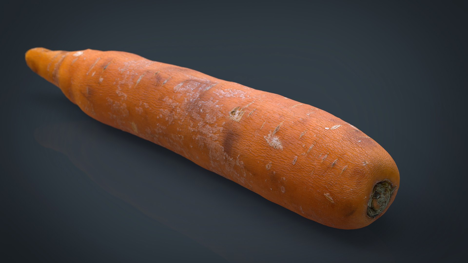 3d model of carrot