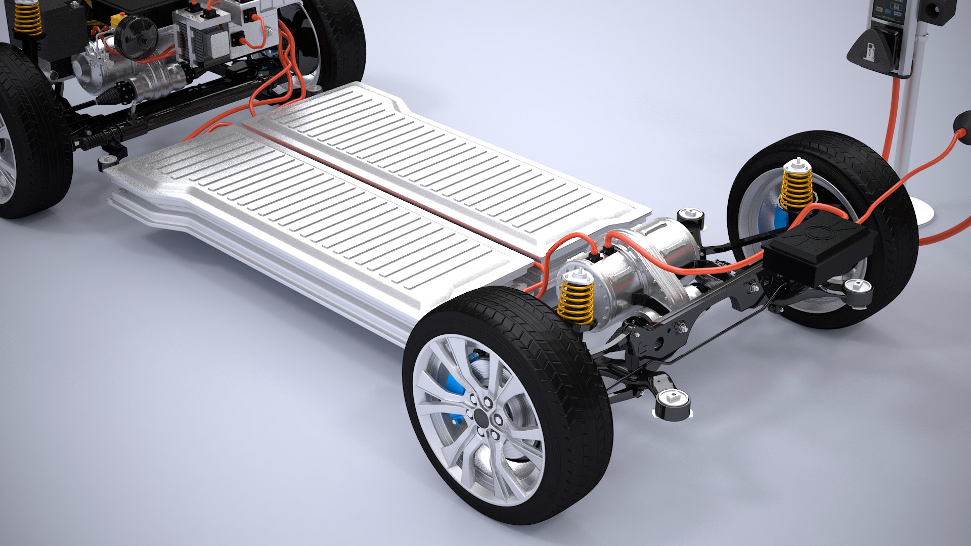 Electric Awd Vehicle Chassis 3D - TurboSquid 1437973