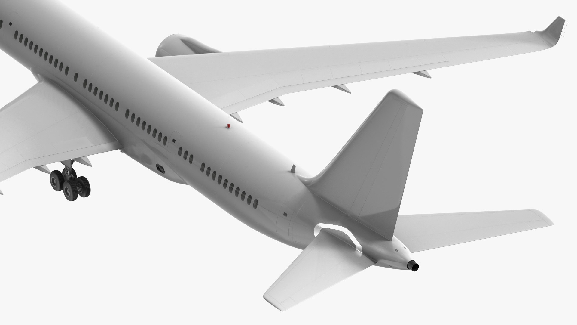 Narrow-Body Jet Airliner Blank Livery 3D - TurboSquid 1951597