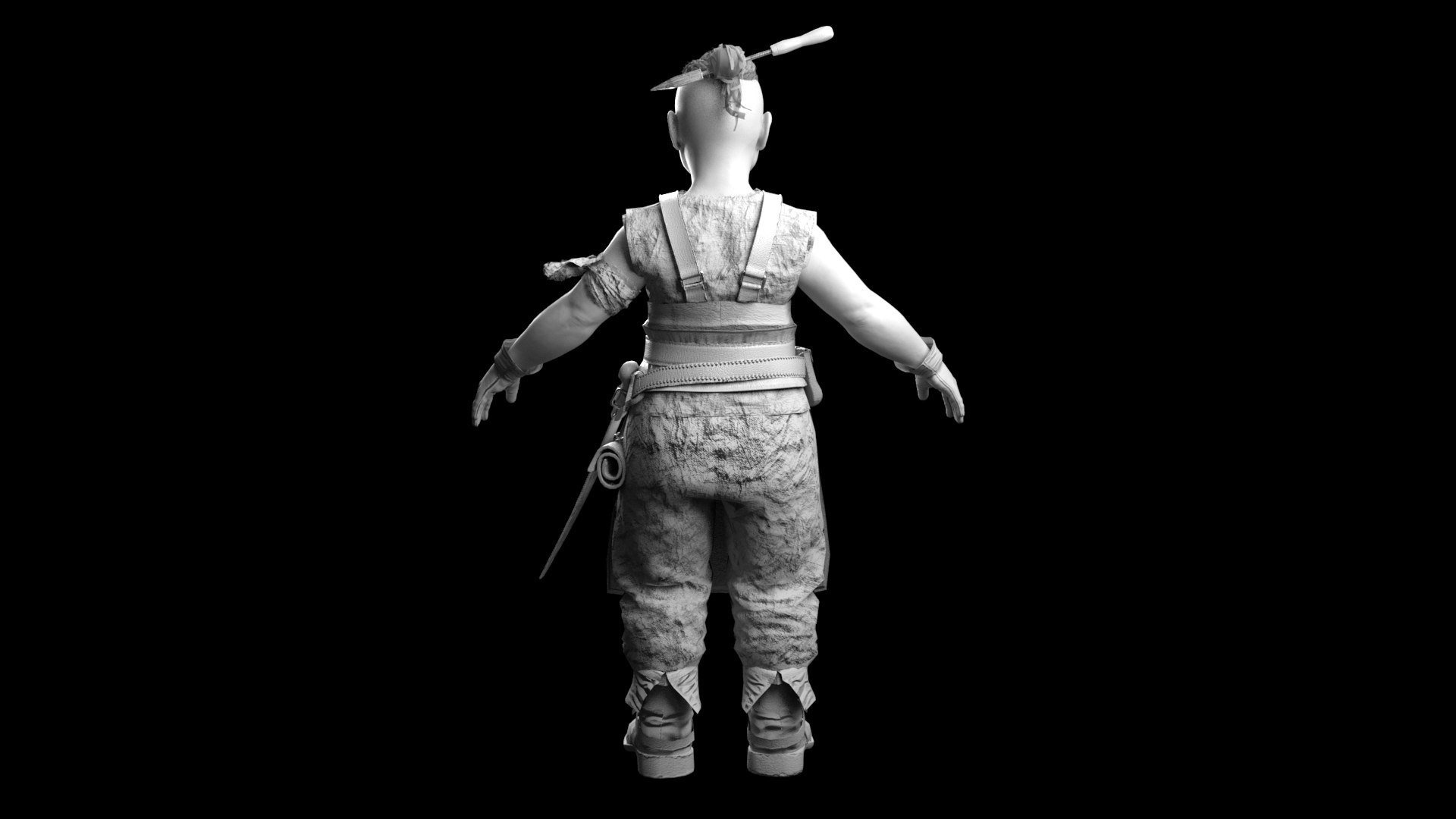 Dwarf Female 3D Rigged 3D Model - TurboSquid 2160820