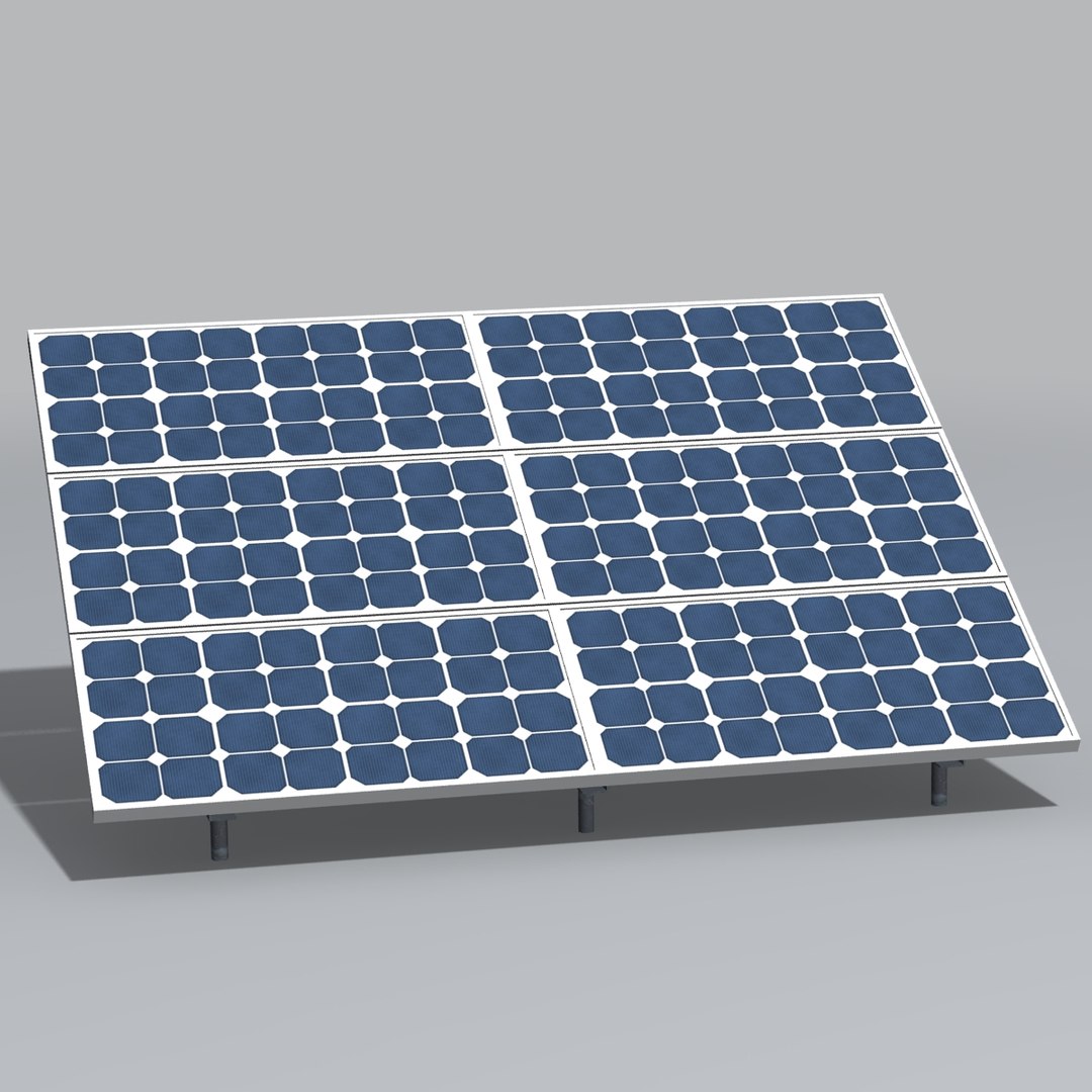 Realistic Solar Panel 3d Max