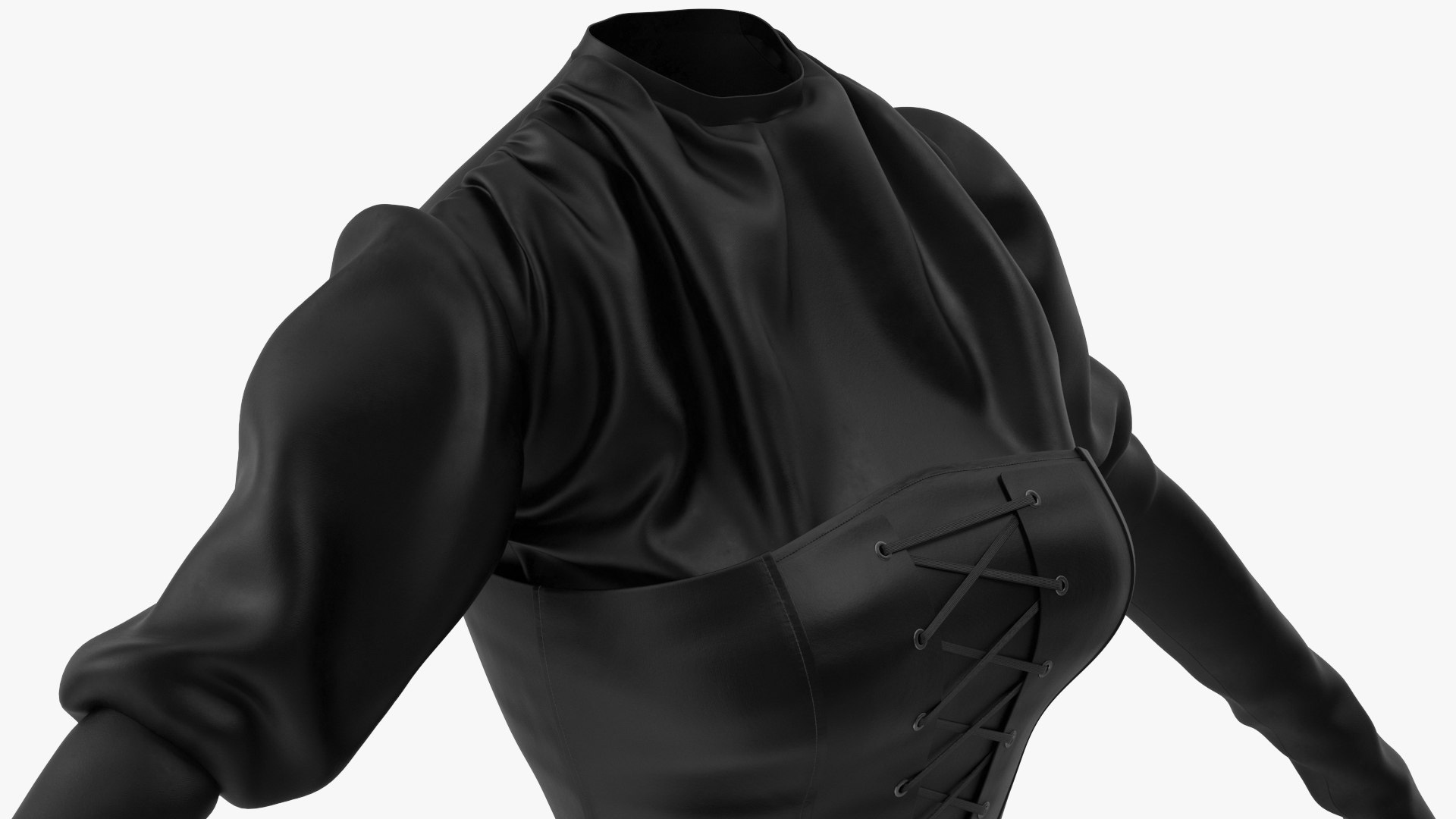 3D Blouse With Corset - TurboSquid 2124491