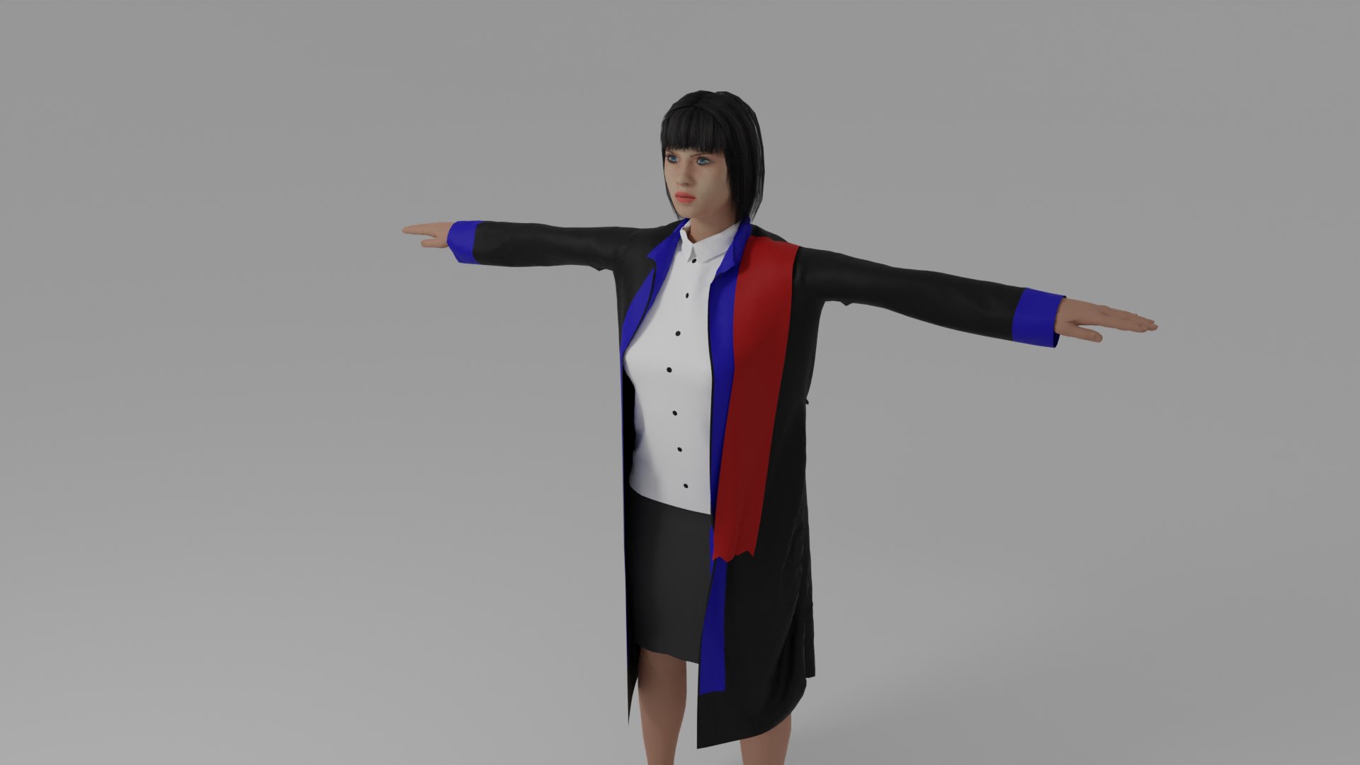 Graduation Woman 3D Model - TurboSquid 2041928