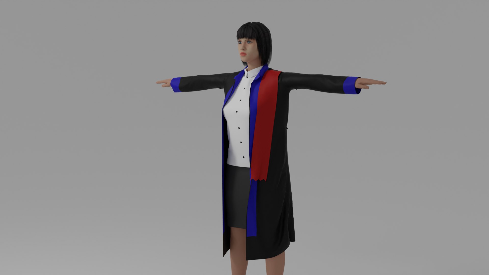 Graduation Woman 3D Model - TurboSquid 2041928