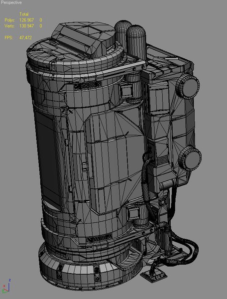 3d model of sci-fi element