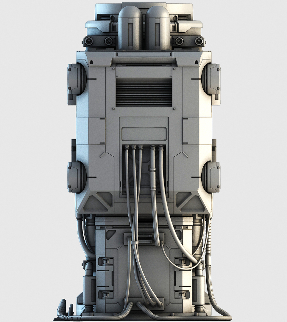 3d model of sci-fi element