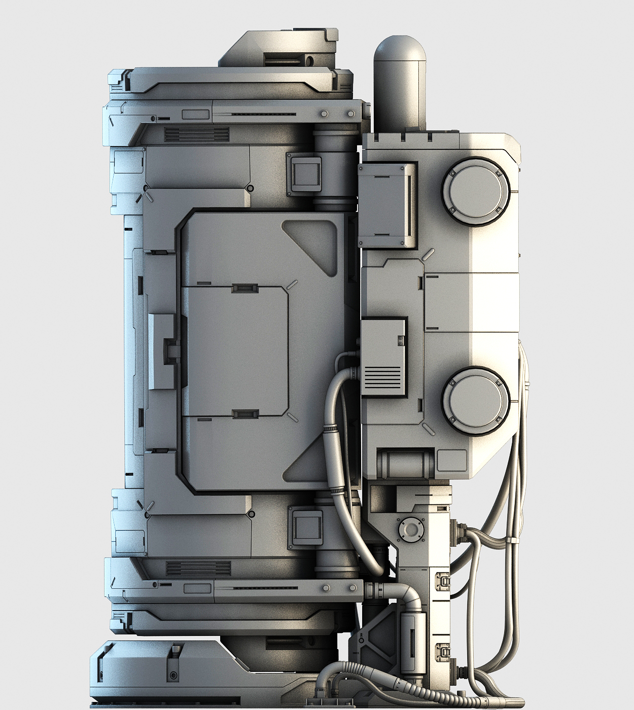 3d model of sci-fi element