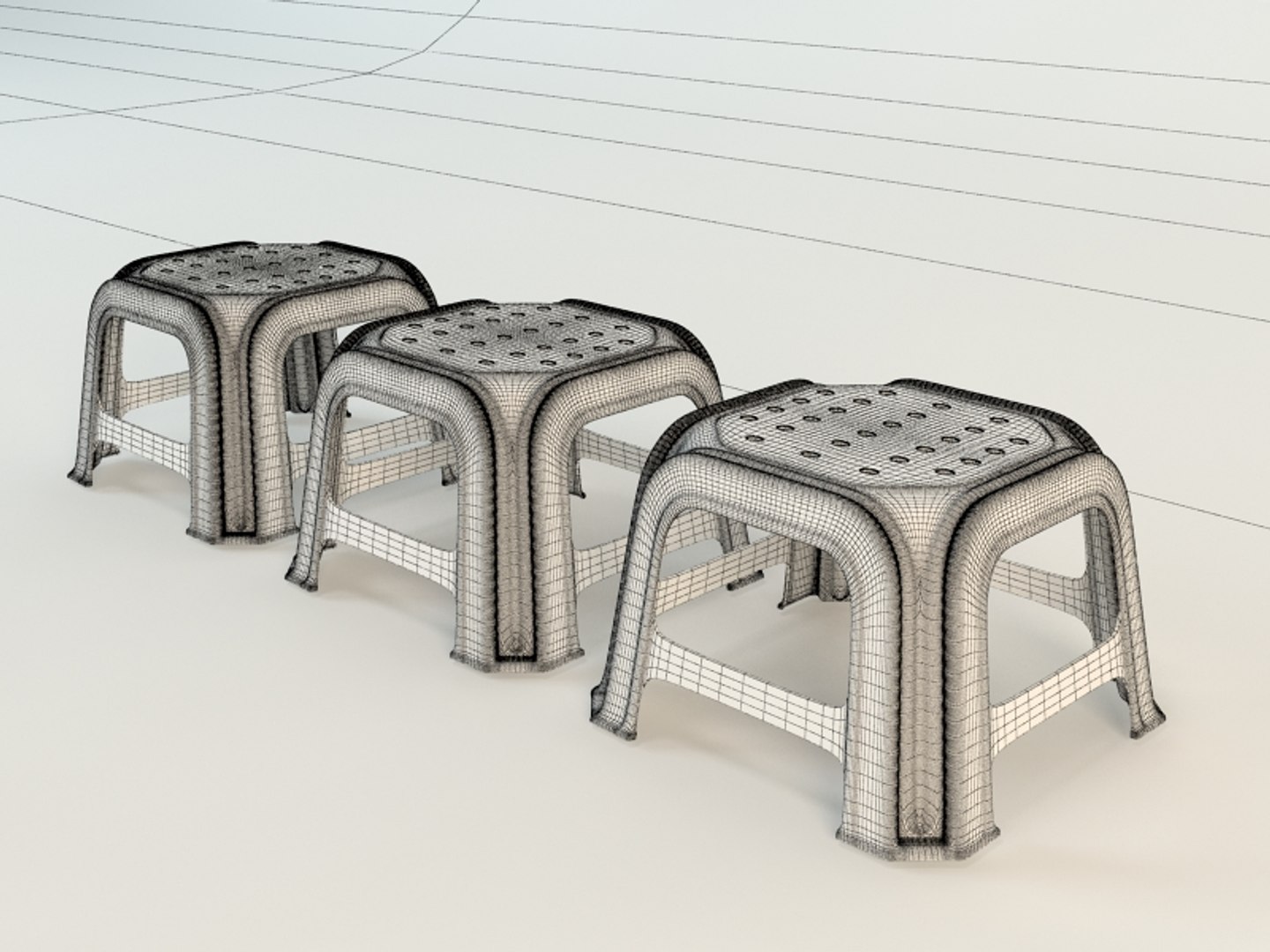 Plastic Stool 3D Model - TurboSquid 1594428