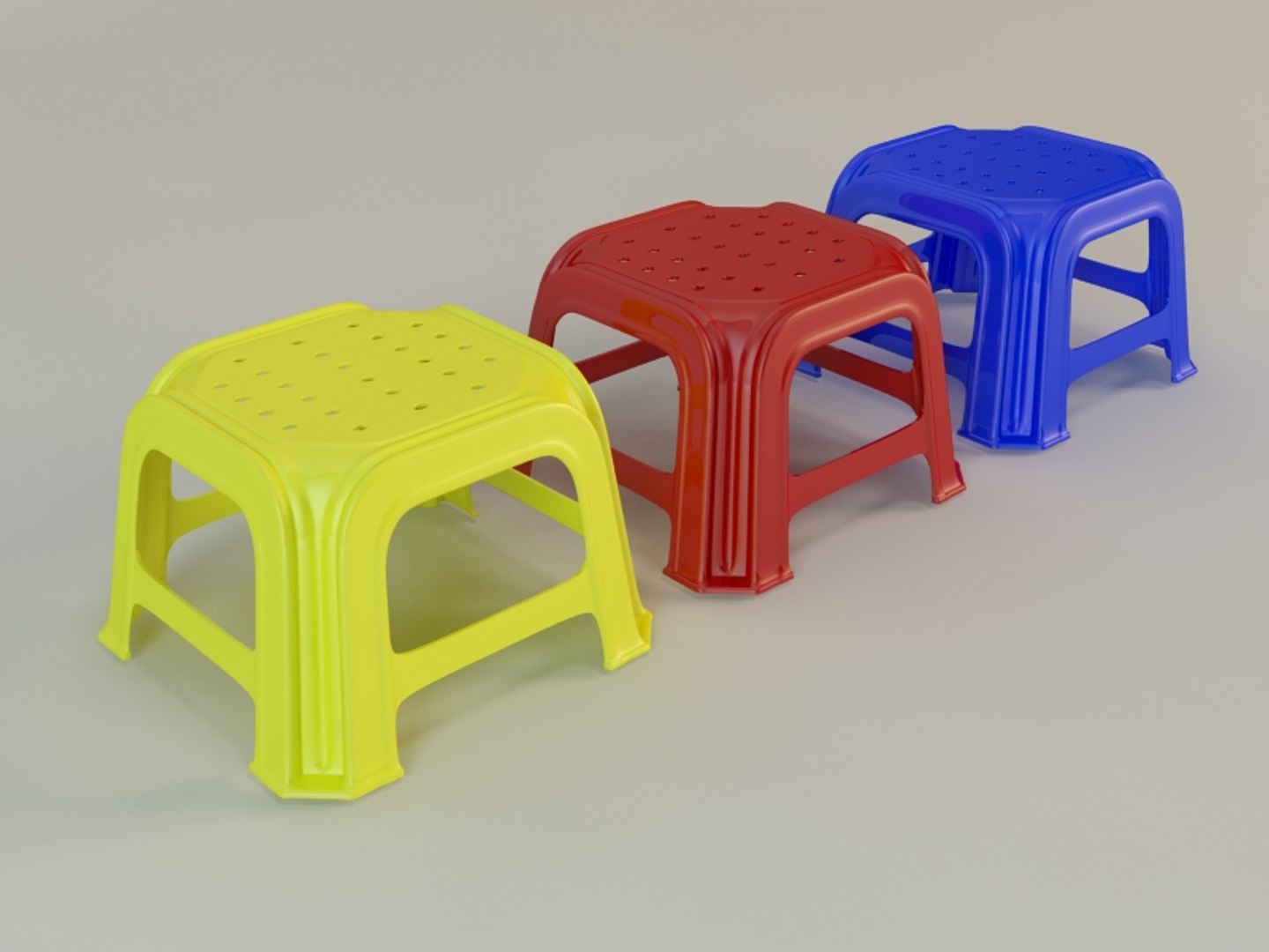 Plastic Stool 3D Model - TurboSquid 1594428