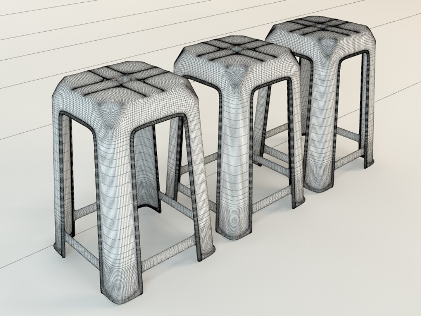 Plastic Stool 3D Model - TurboSquid 1594428