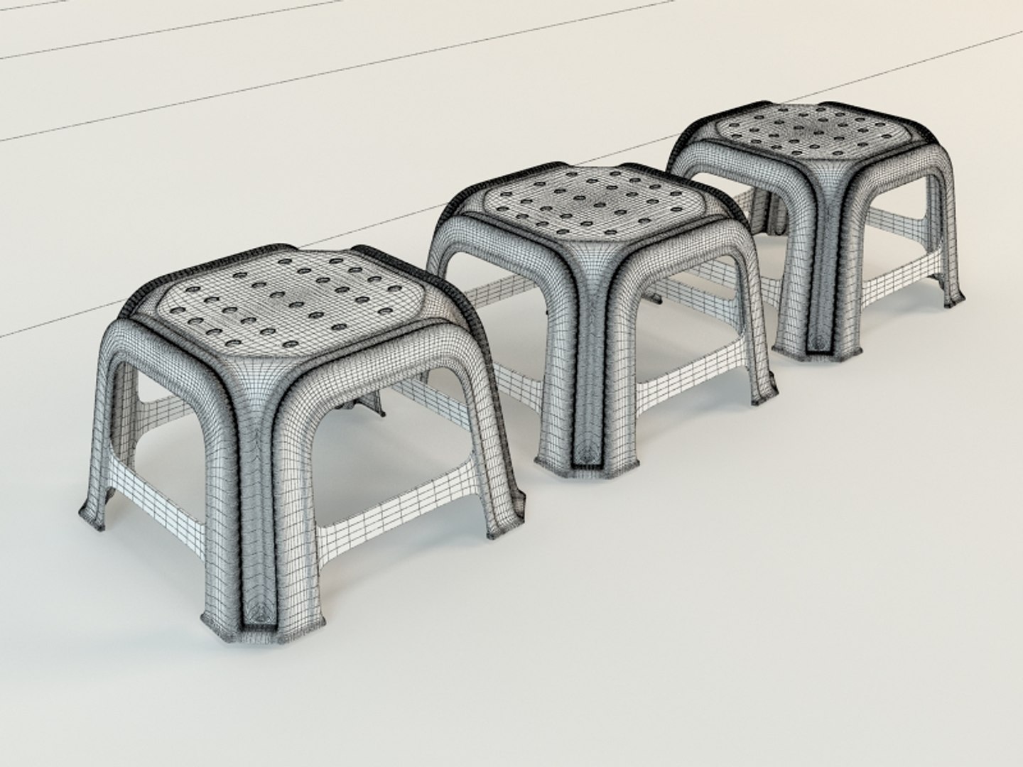 Plastic Stool 3D Model - TurboSquid 1594428