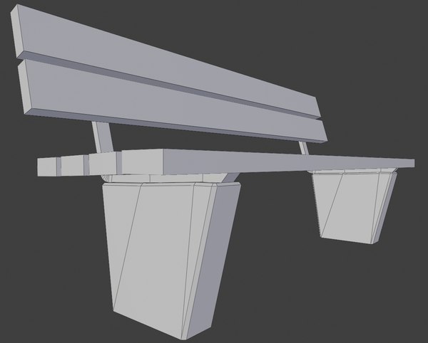 3D realistic street park bench model - TurboSquid 1371750