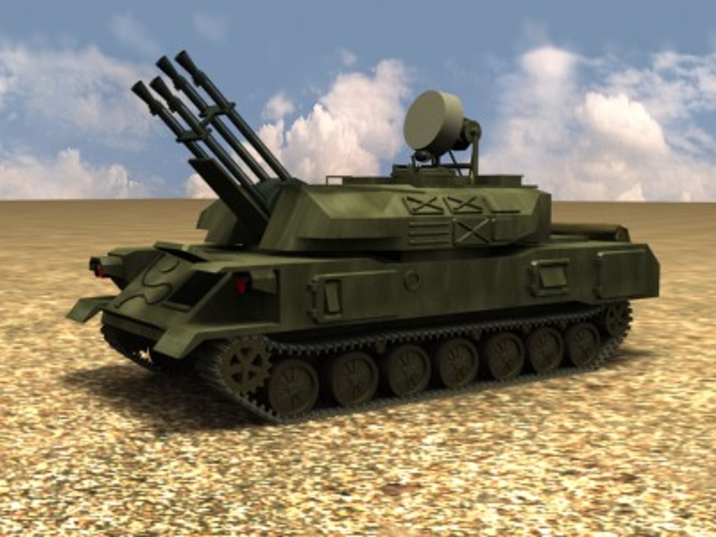 3d Army Vehicle Military Model