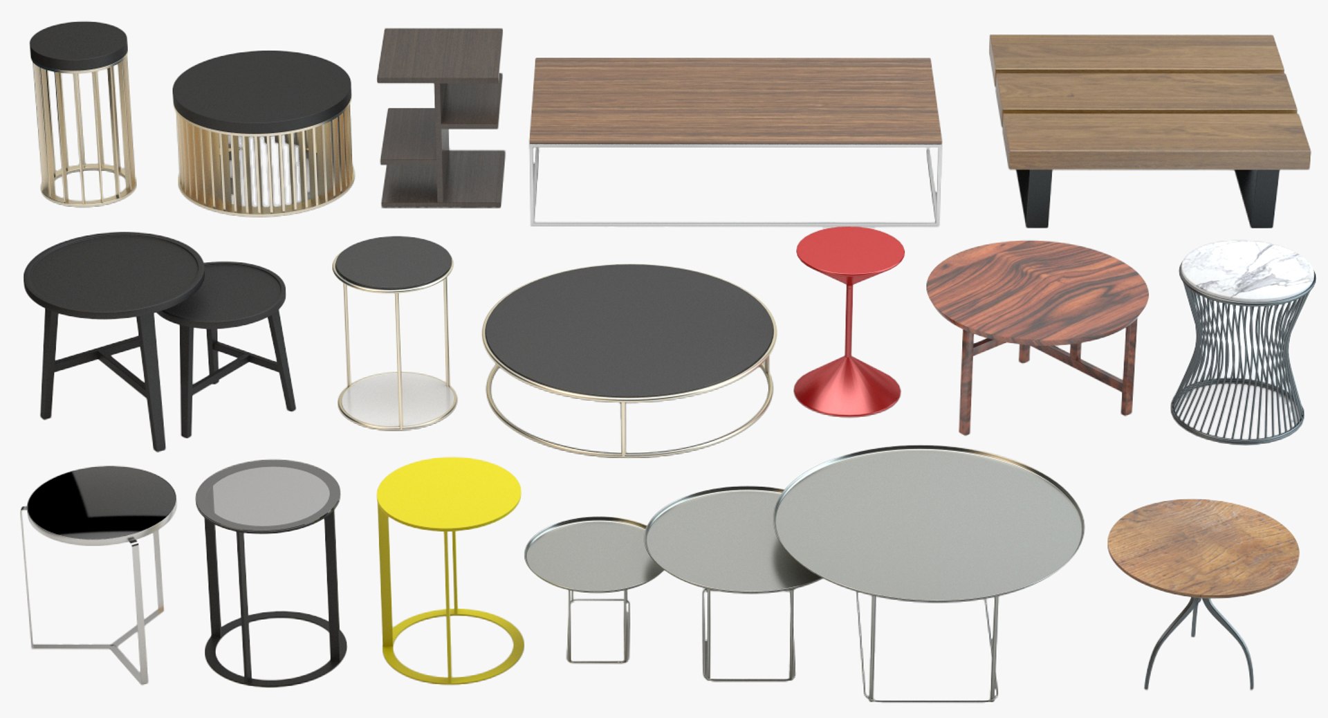3D model coffee table set | 1148298 | TurboSquid