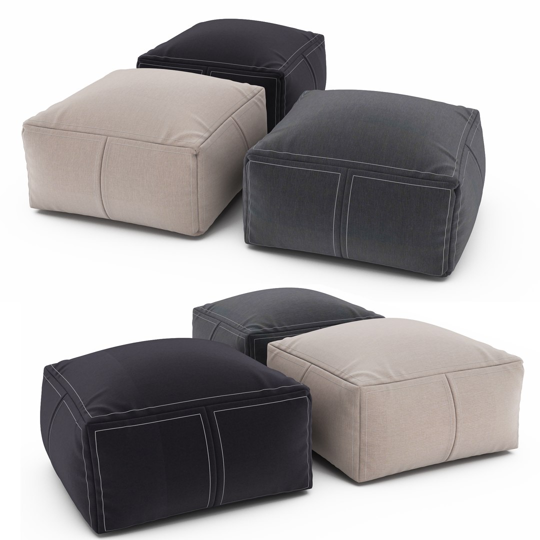 pouf 01 3d obj