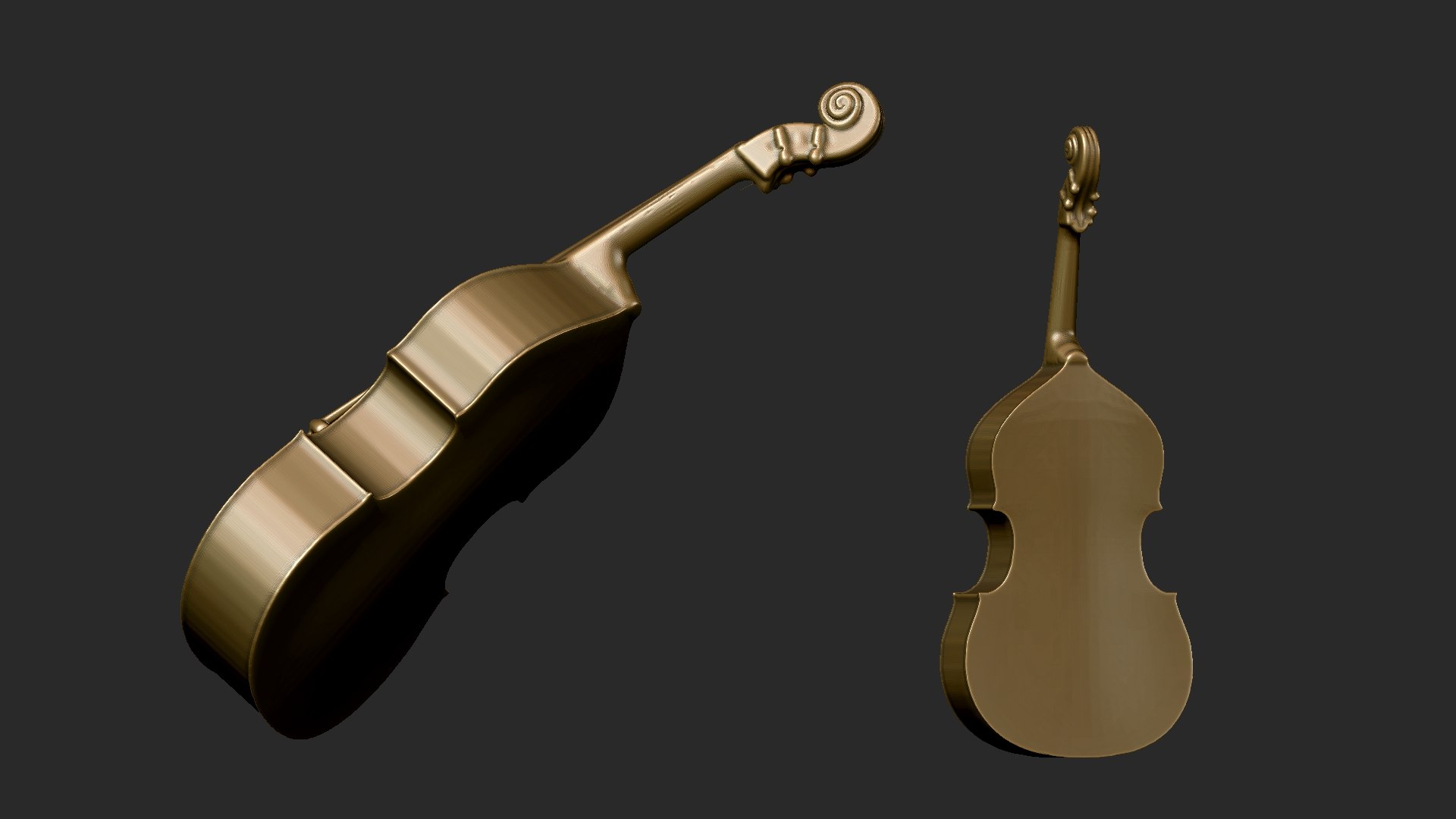3D Double Bass Model - TurboSquid 1697617