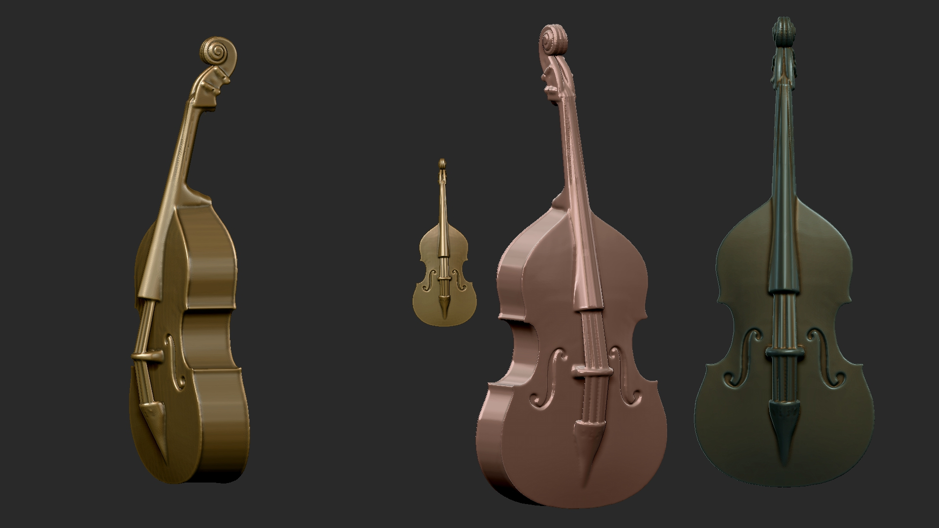 3D double bass model - TurboSquid 1697617