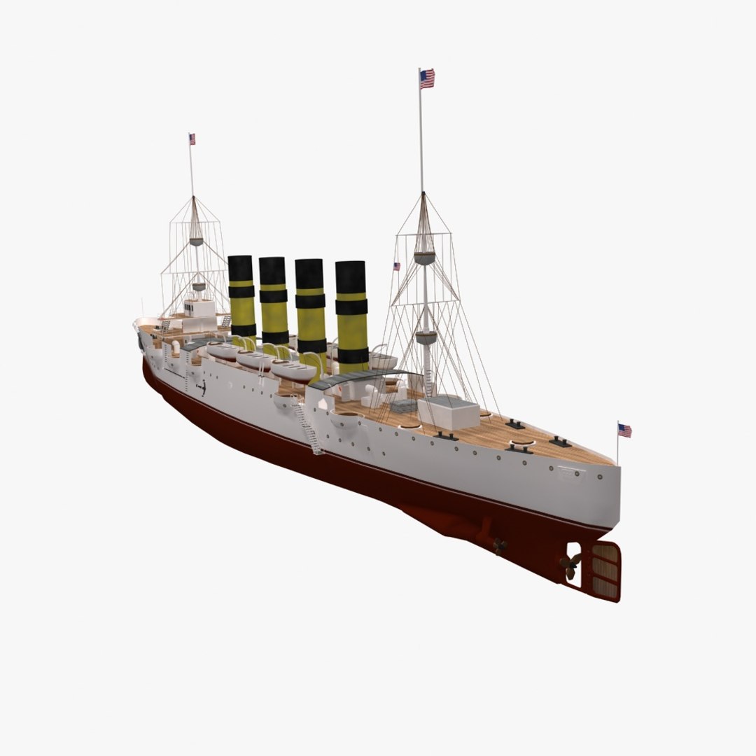 3d steam ship model
