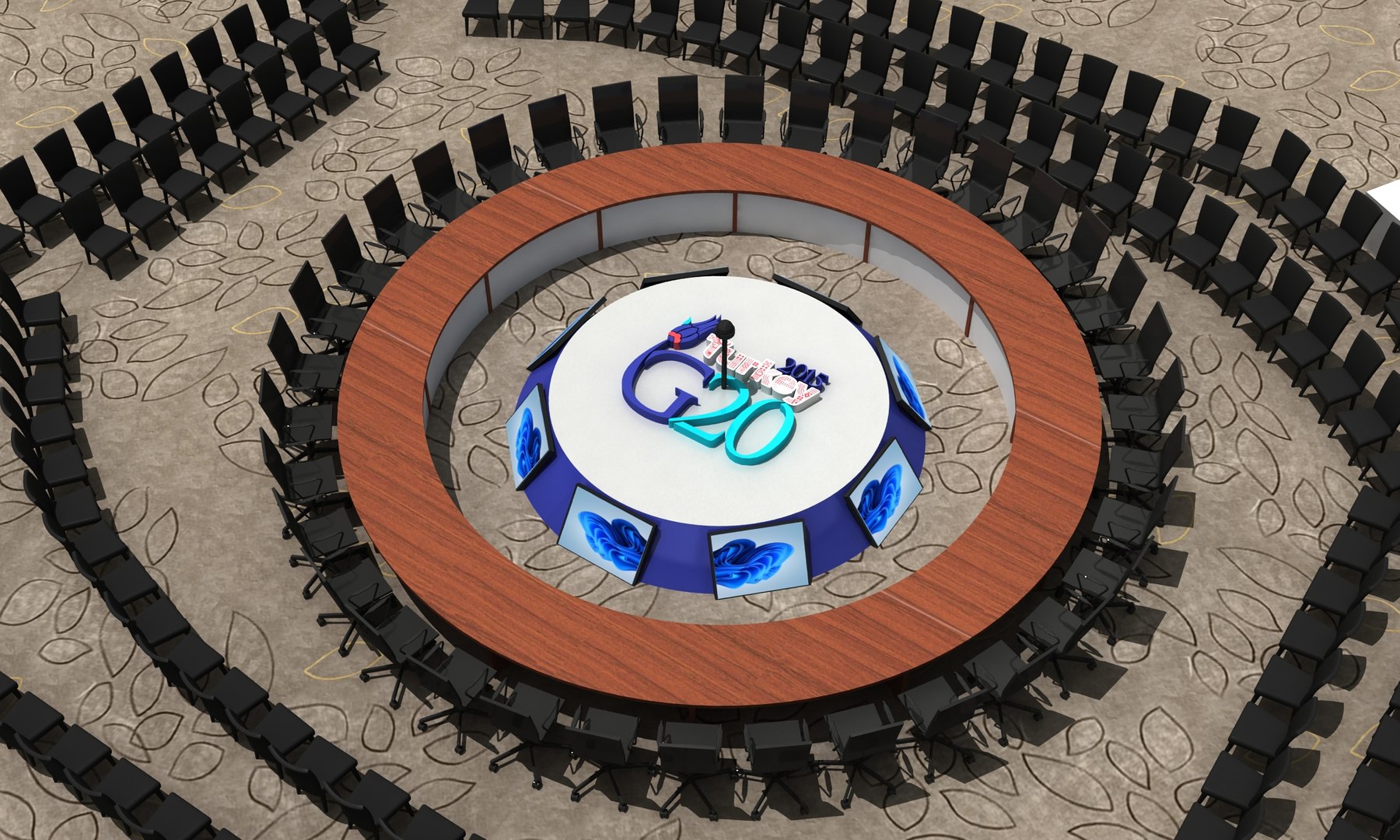 G20 Stage 3D Model - TurboSquid 1579065