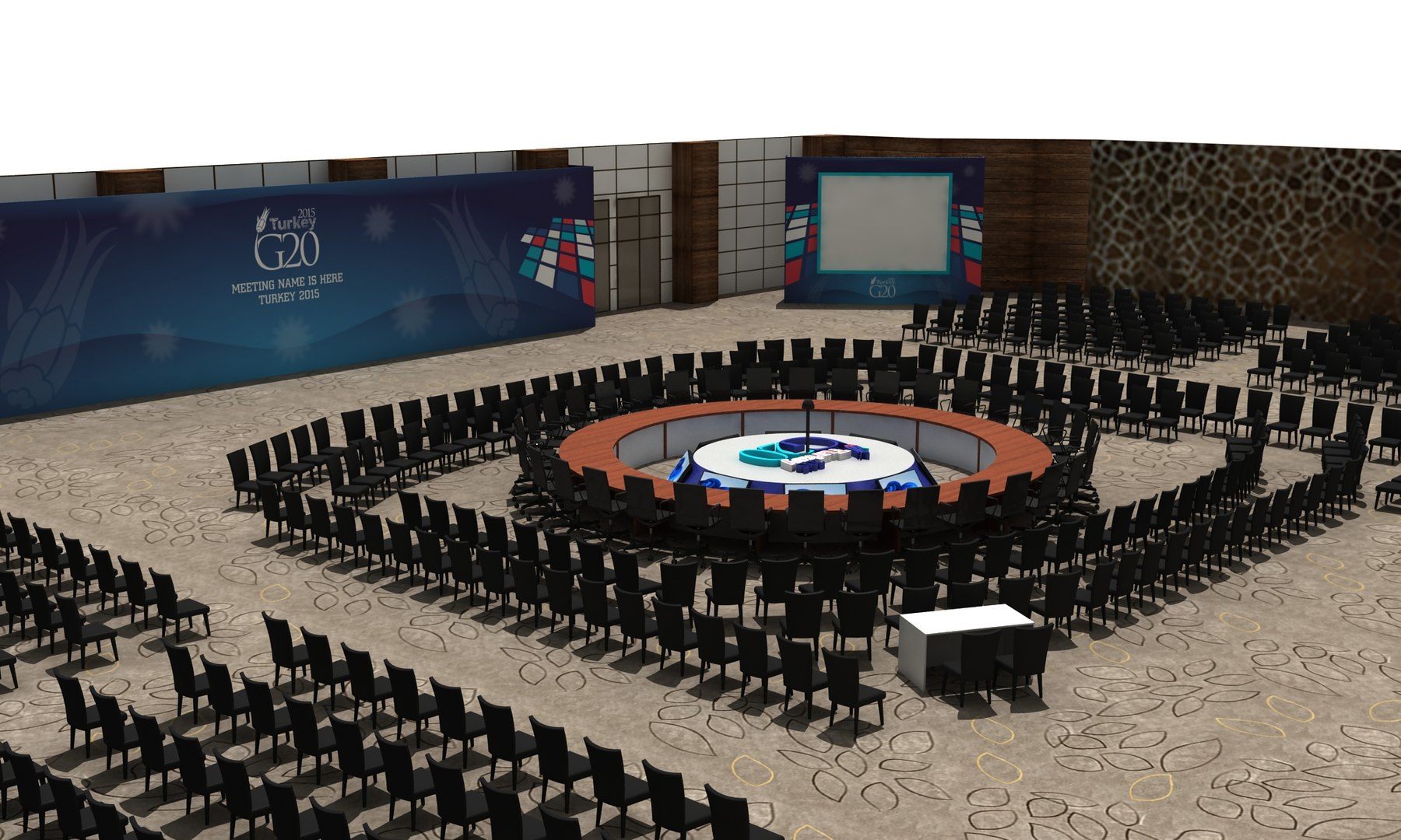 G20 Stage 3D Model - TurboSquid 1579065