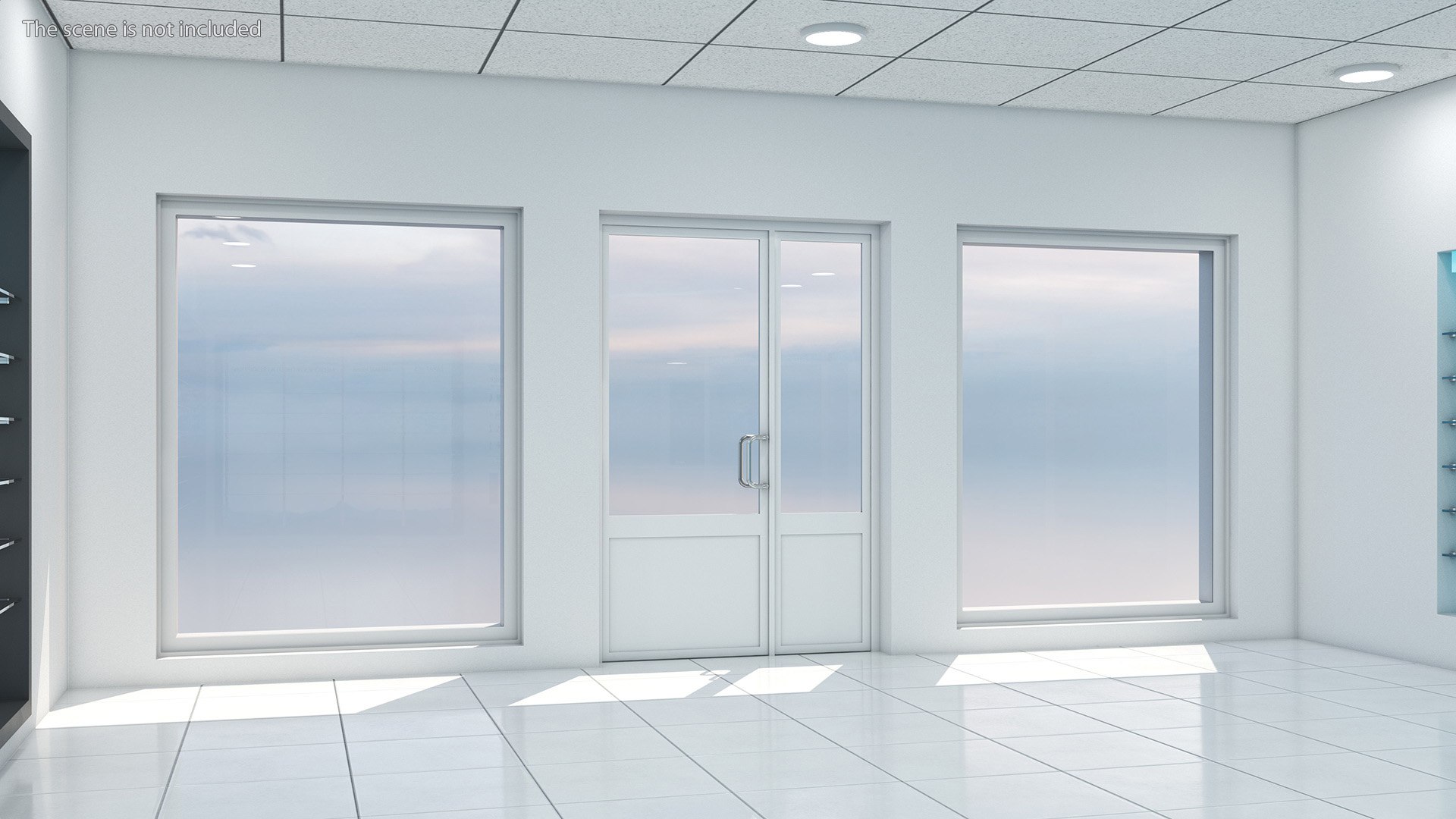 3D Plastic Door With Window Model - TurboSquid 2191875