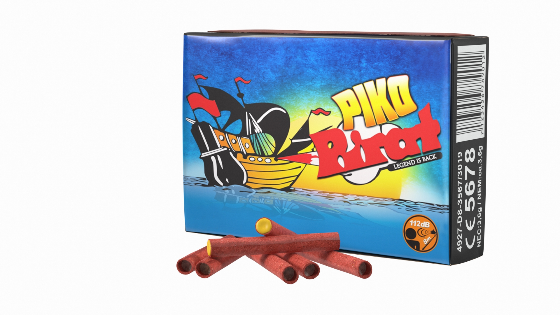 Fireworks Piko Rocket Box Fur 3D Model - TurboSquid 2196897