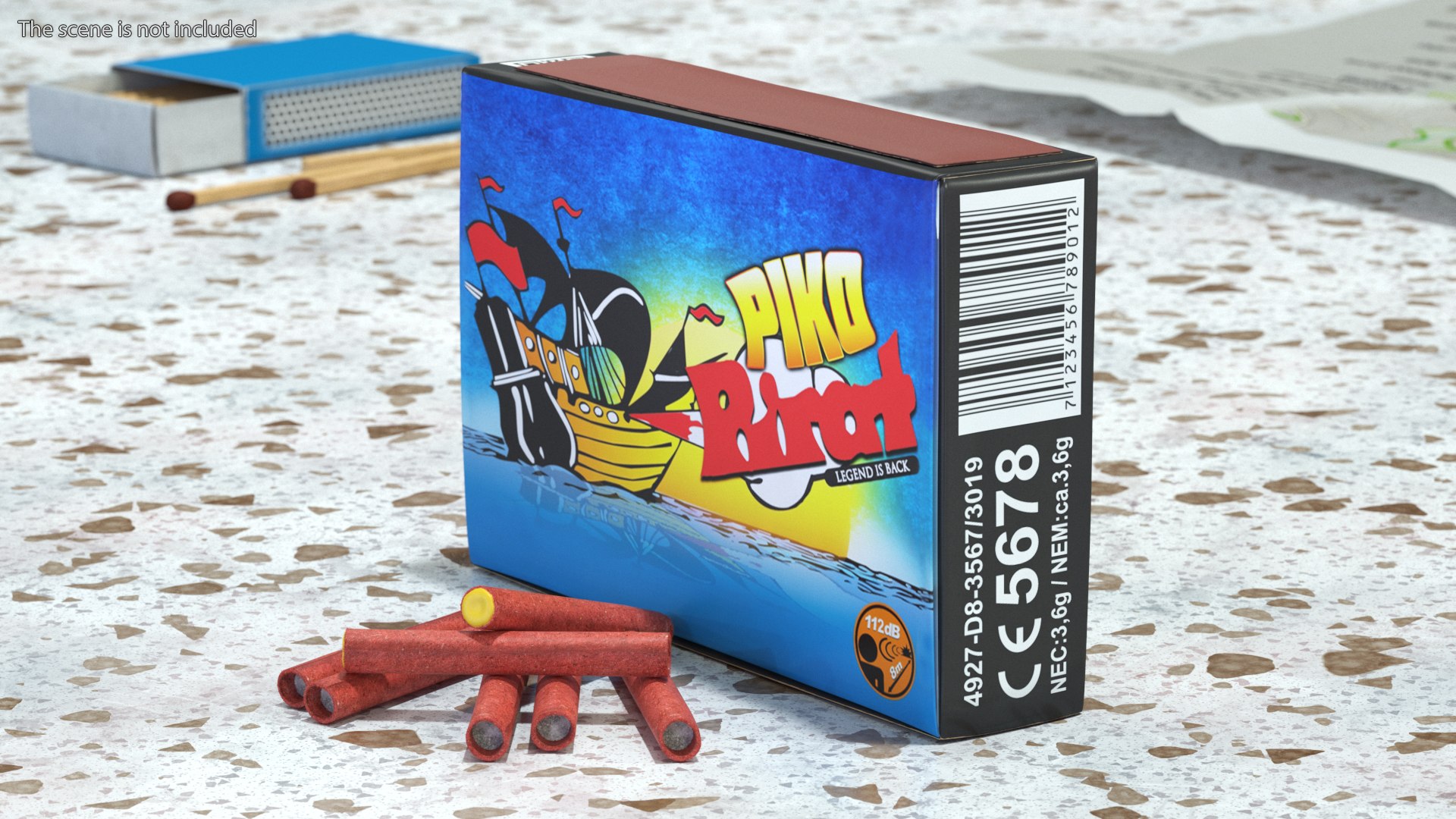 Fireworks Piko Rocket Box Fur 3D Model - TurboSquid 2196897