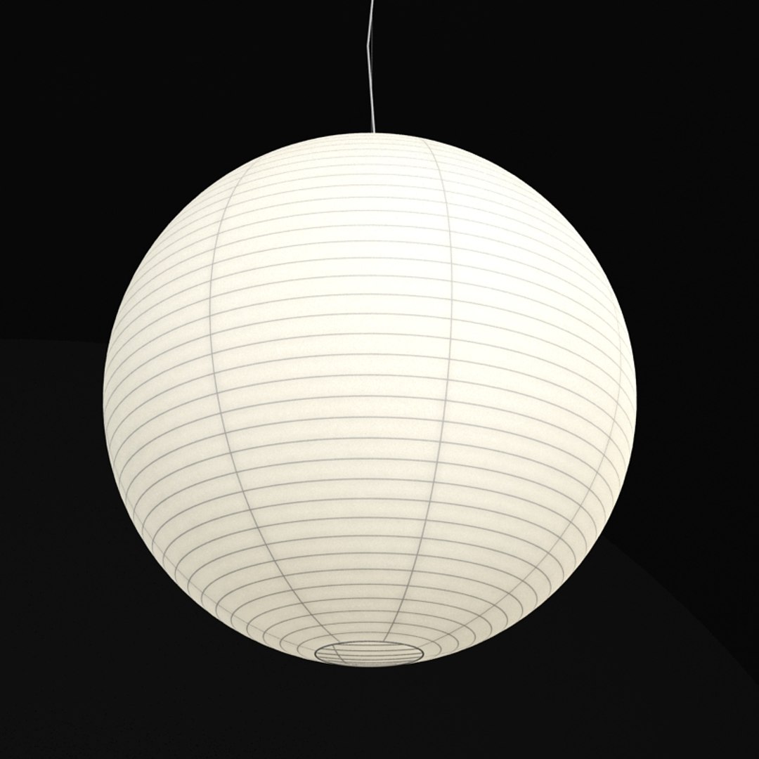 3d Model Paper Lamp Light