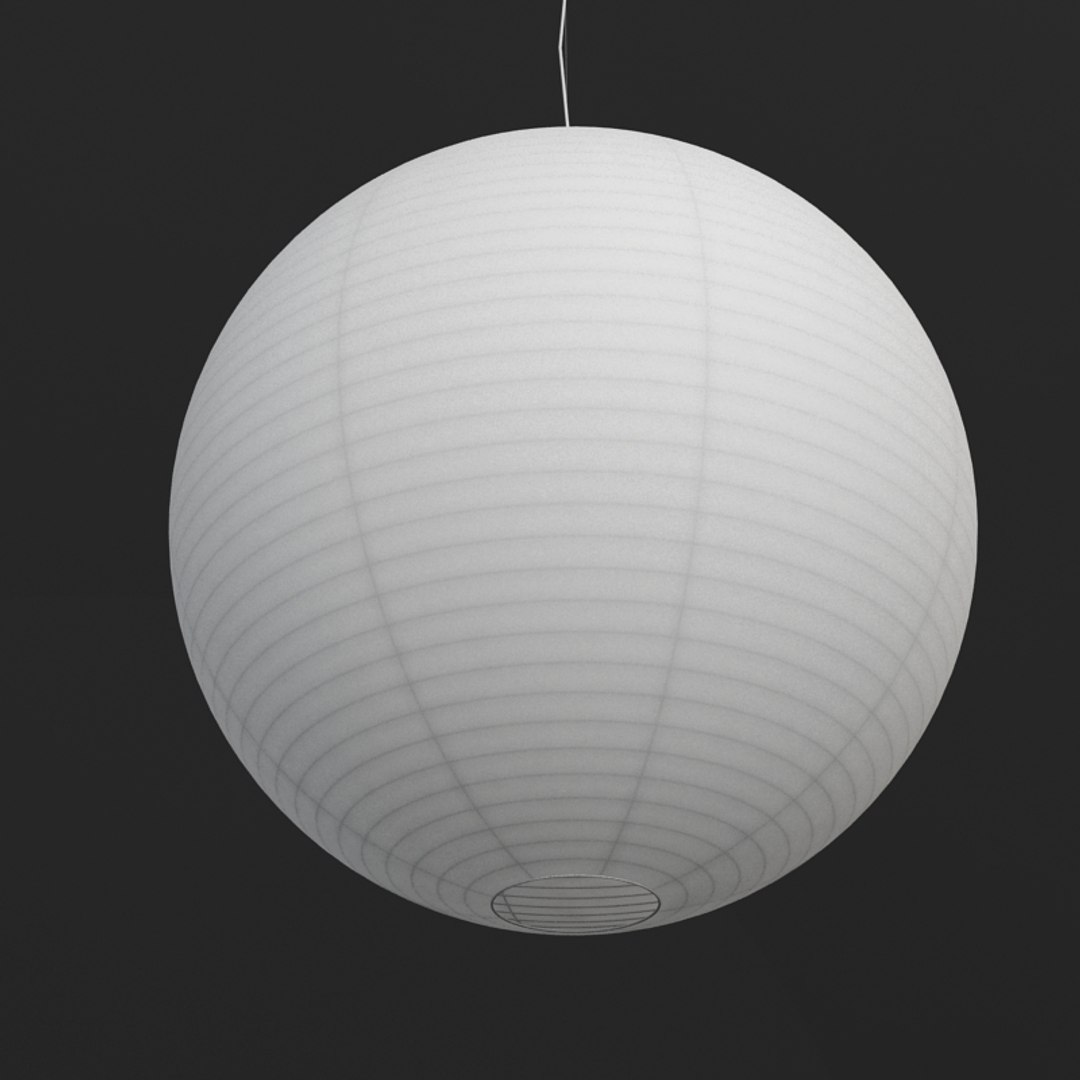 3d Model Paper Lamp Light