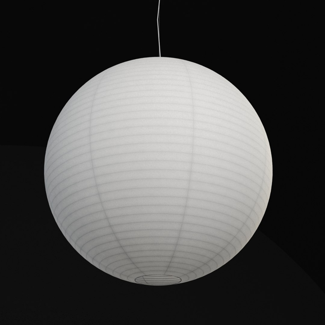 3d Model Paper Lamp Light