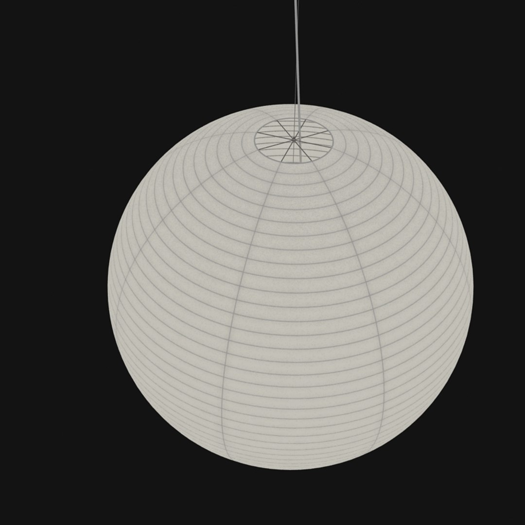3d Model Paper Lamp Light