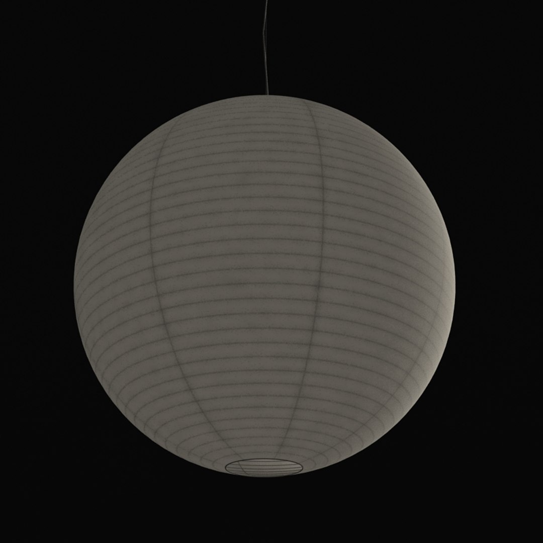 3d Model Paper Lamp Light