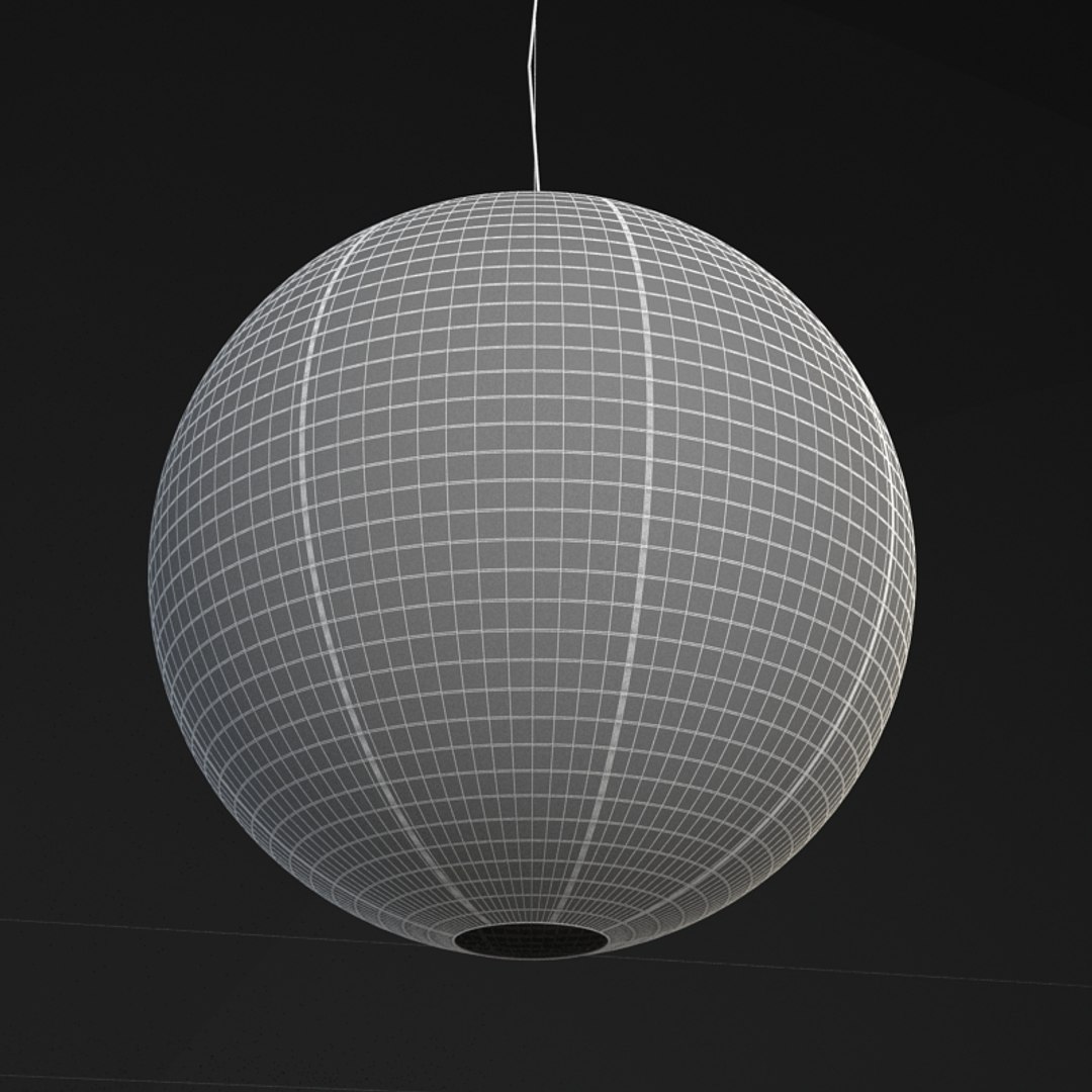 3d Model Paper Lamp Light