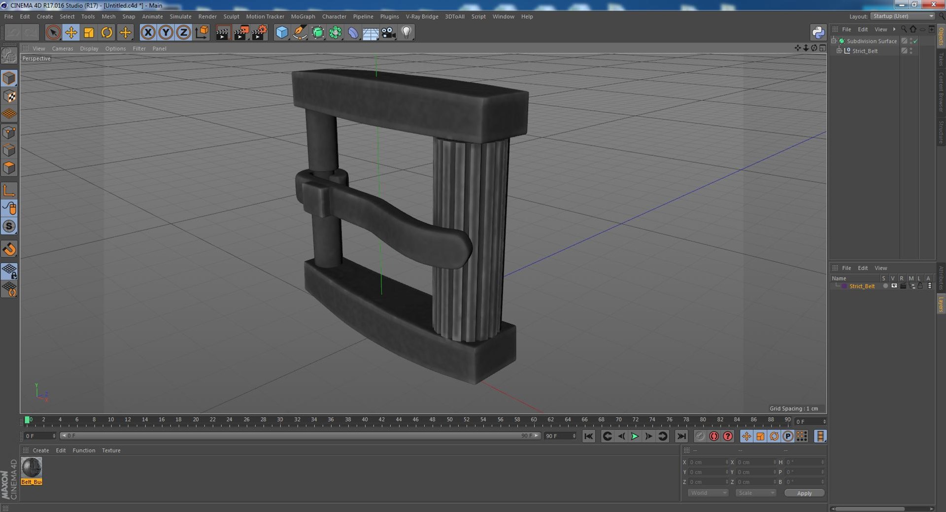 3D Strict Belt - TurboSquid 2071800